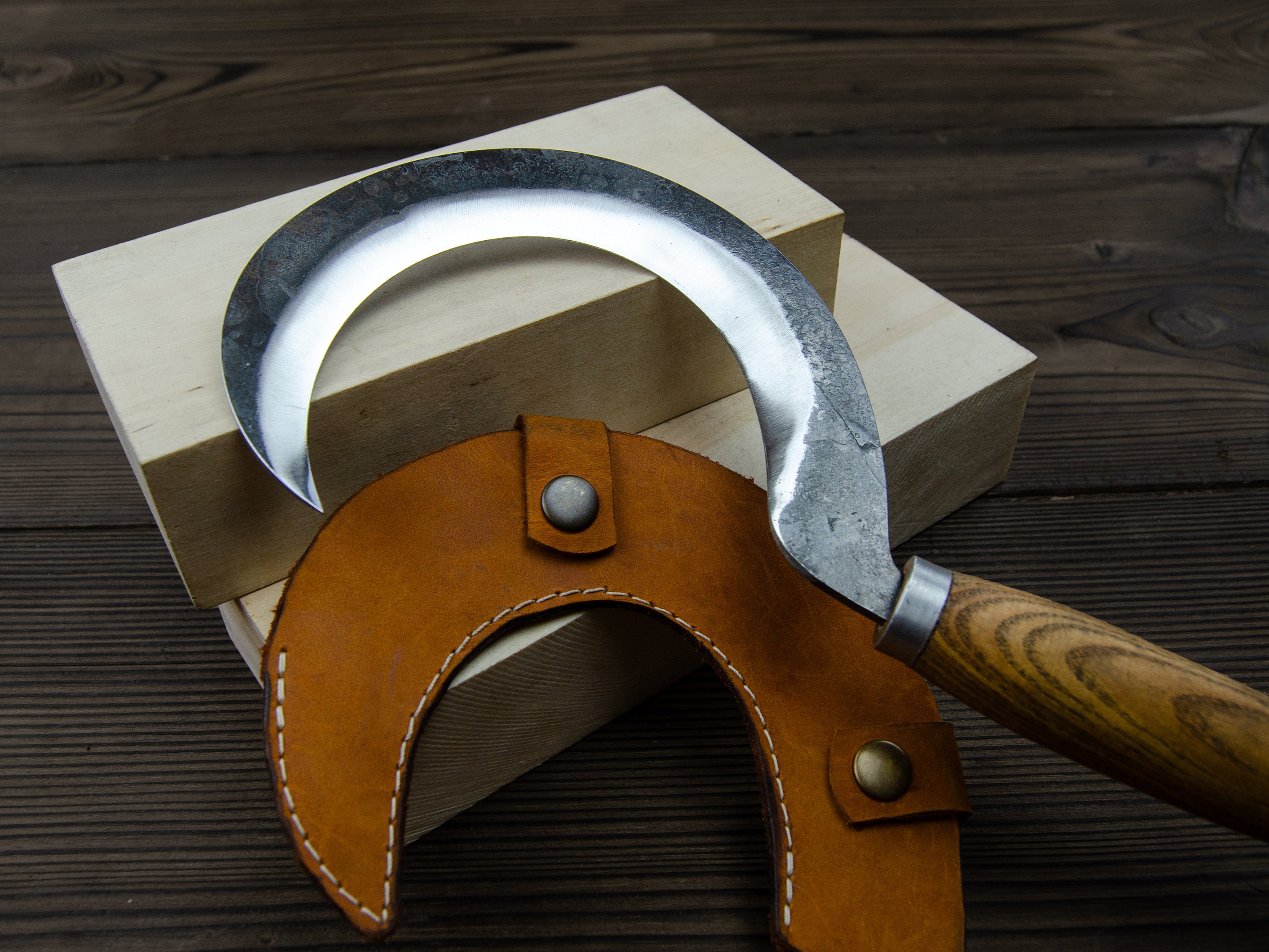 Small Hand Forged Sickle. Harvest Crops and Clear Overgrowth. Garden ...
