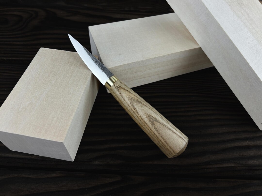 Hand-forged Sloyd Knife With Leather Sheath. Spoon Carving Knife ...