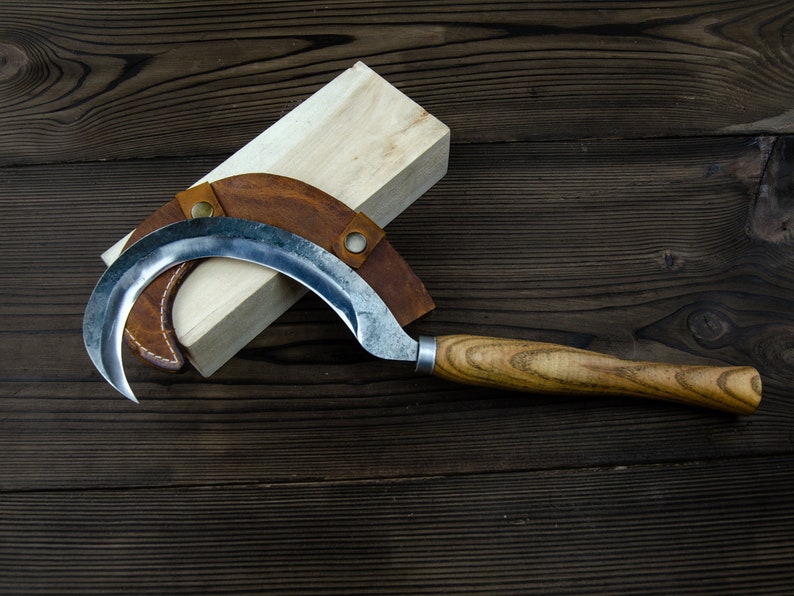 Hand Forged Sickle. Garden Tools for Harvesting Crops and Clearing ...