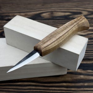 Hand Forged Sloyd Knife. Wood Carving Knife. Carbon Steel Blade ...