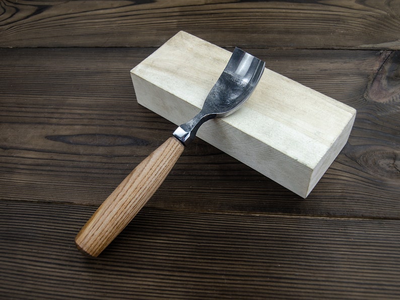 Wood Carving Bent Gouge. Spoon Carving Gouge. Wood Carving Tool. Bowl ...