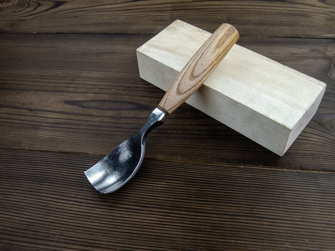 Wood Carving Bent Gouge. Spoon Carving Gouge. Wood Carving Tool. Bowl ...
