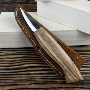 Hand Forged Sloyd Knife. Wood Carving Knife. Carbon Steel Blade ...