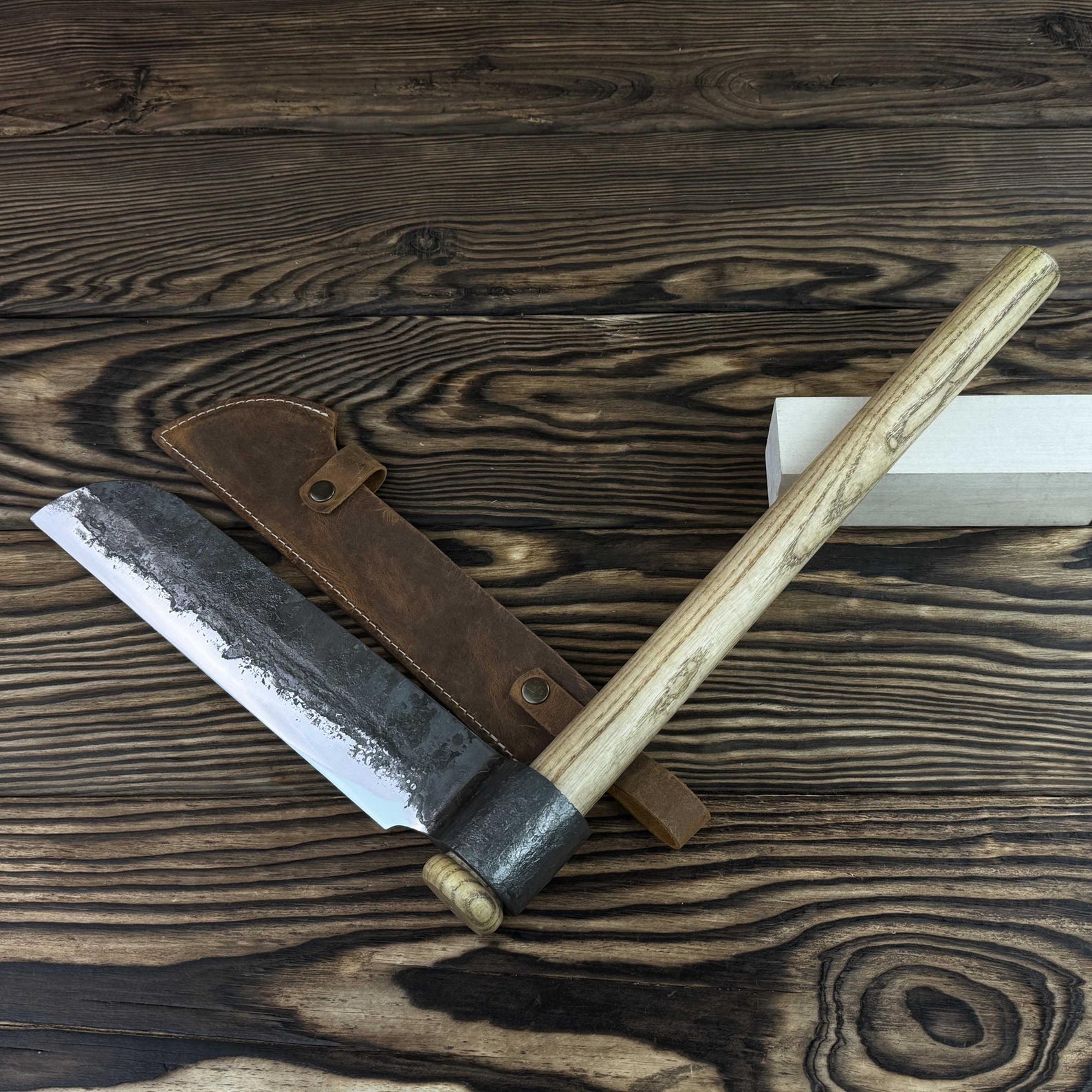 Hand-forged Splitting Froe. Woodworking Tool. 52100 Carbon Steel Blade ...