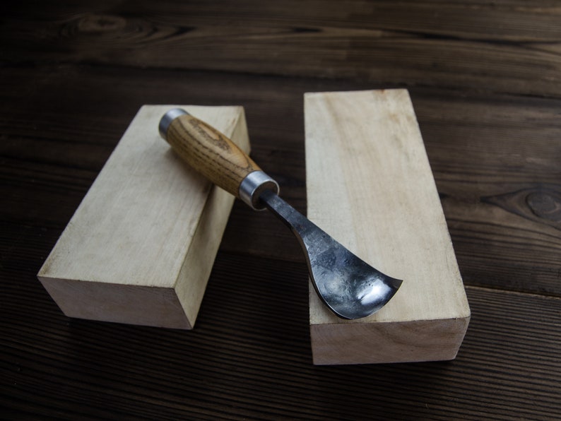 Wood Carving Bent Gouge. Spoon Carving Gouge. Wood Carving Chisel. Bowl ...