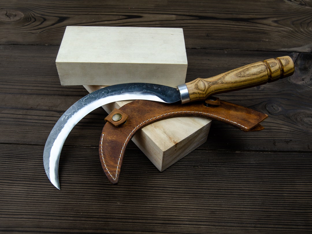 Small Hand Forged Sickle. Ideal for Harvesting and Overgrowth Clearing ...