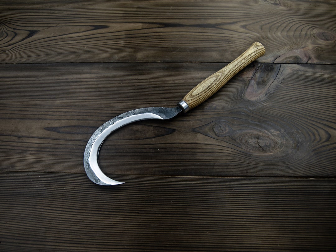 Hand Forged Sickle. Garden Tools for Harvesting Crops and Clearing ...