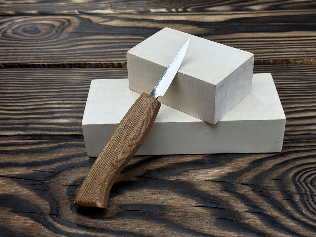 Hand-forged Sloyd Knife. Woodworking Knife. Ergonomic Ash Handle ...