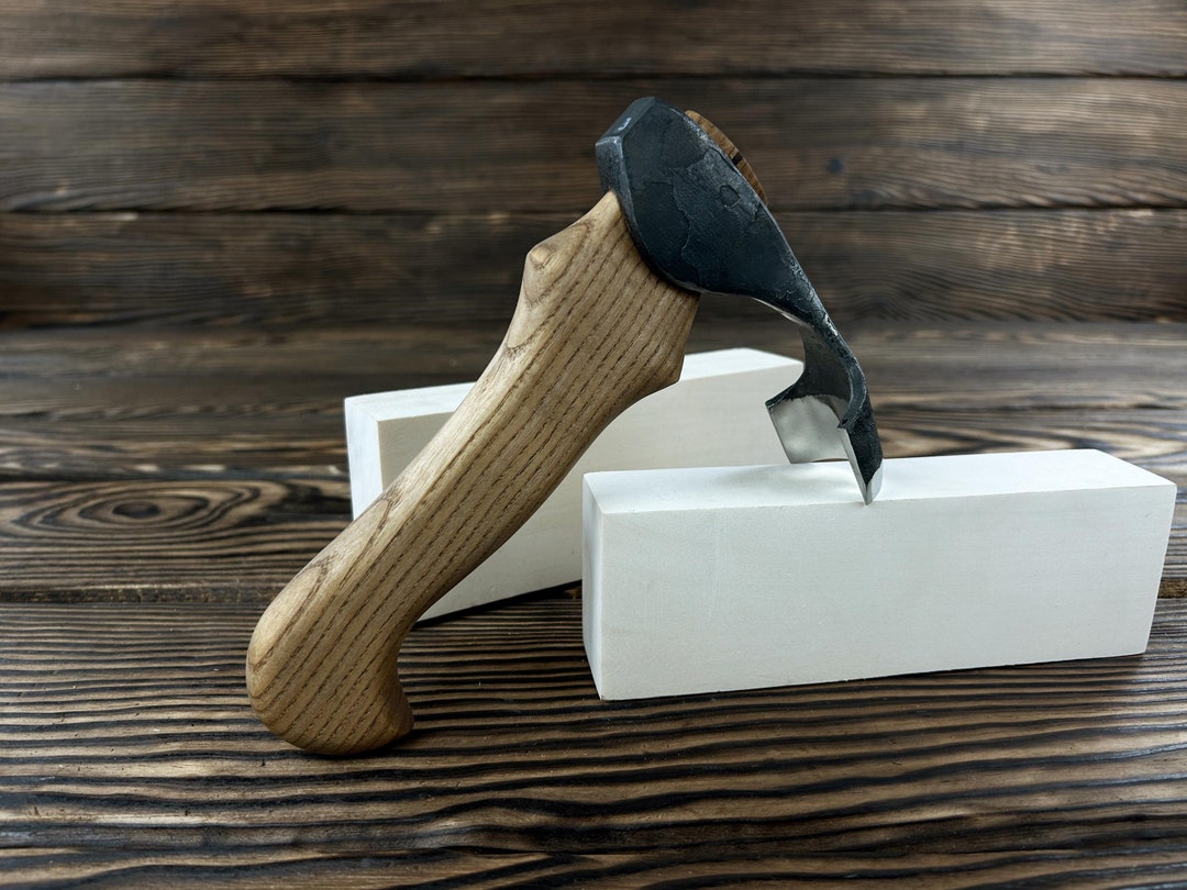 Hand-forged Small Adze With Curved Blade. Hollowing Out Bowls Adze ...