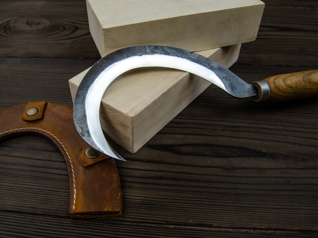 Hand Forged Sickle. Garden Tools for Harvesting Crops and Clearing ...
