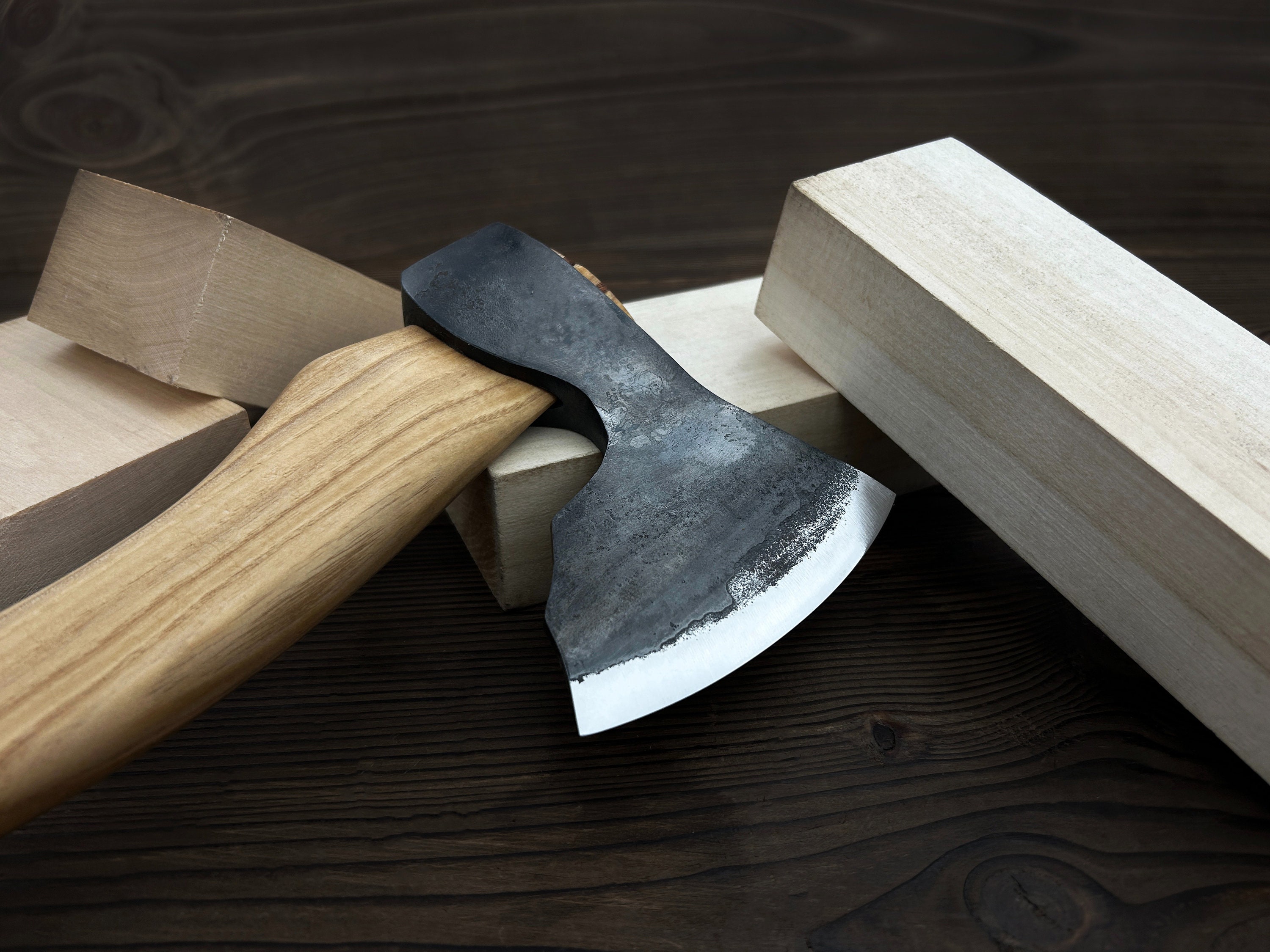 Hand Forged Carving Axe. Spoon Carving Axe. Wood Carving Tool. Chopping ...