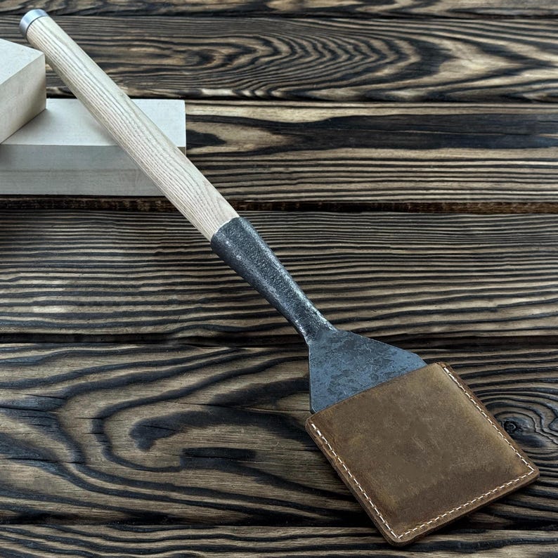 Hand-forged Large Slick Chisel. Woodworking Tool. Ash Wood Handle ...