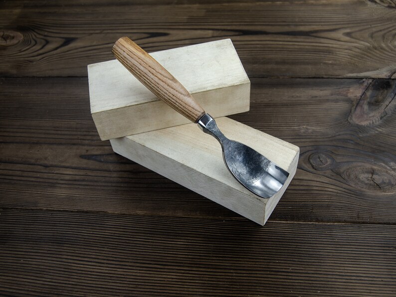 Wood Carving Bent Gouge. Spoon Carving Gouge. Wood Carving Tool. Bowl ...