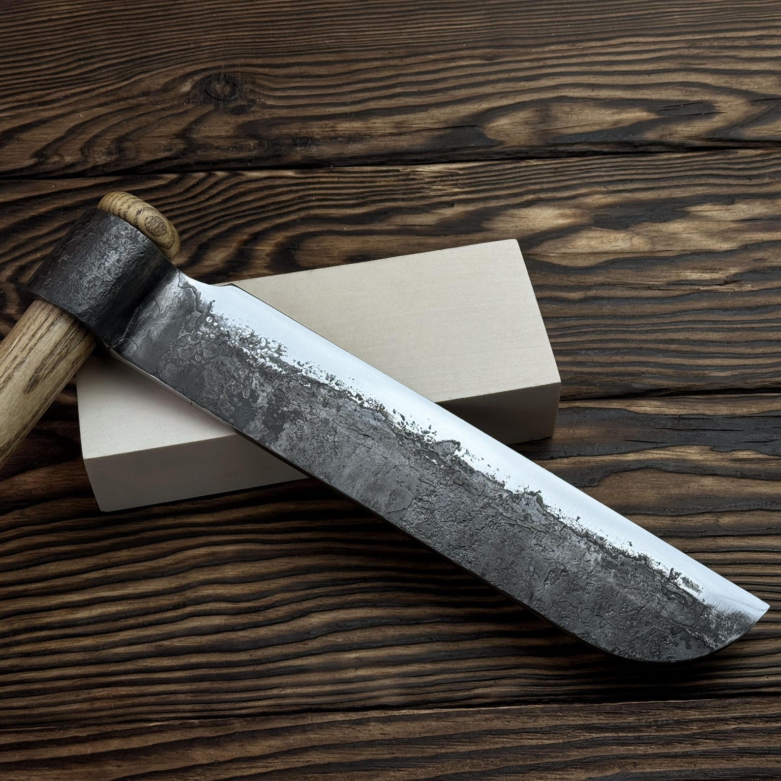 Hand-forged Splitting Froe. Woodworking Tool. 52100 Carbon Steel Blade ...