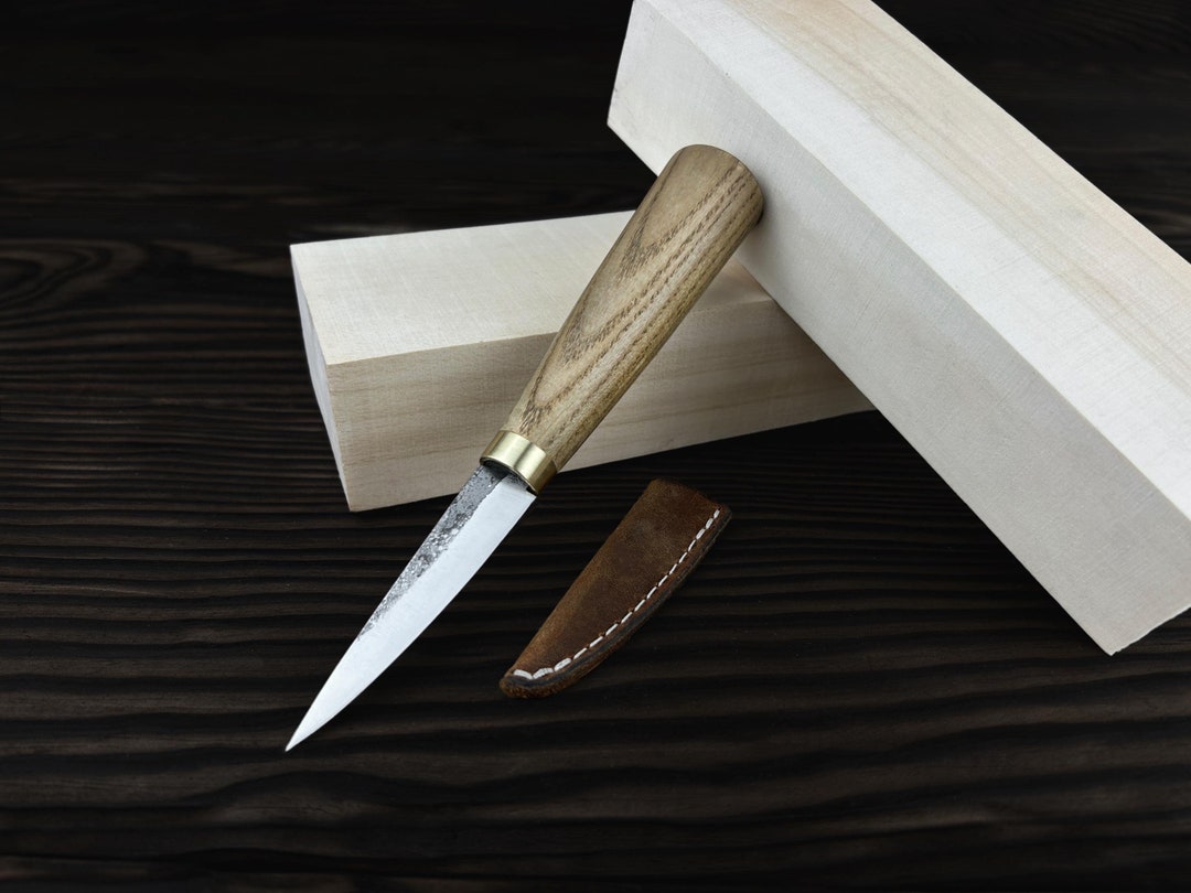 Hand Forged Sloyd Knife. Wood Carving Knife. Whittling Knife. Cutter ...