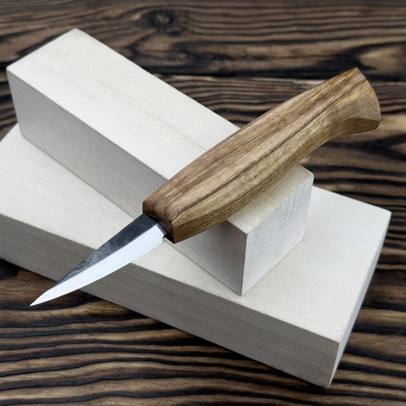 Hand Forged Sloyd Knife. Wood Carving Knife. Carbon Steel Blade ...