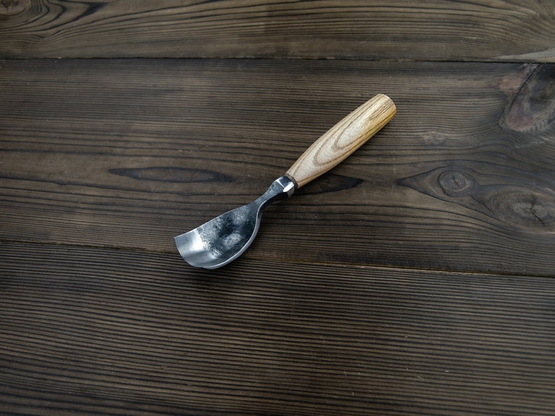 Wood Carving Bent Gouge. Spoon Carving Gouge. Wood Carving Tool. Bowl ...