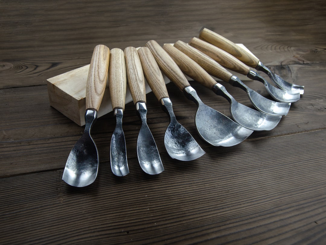 Long Bent Chisels. Hand Forged Bent Gouges. Spoon Cutting Tools. Wood ...