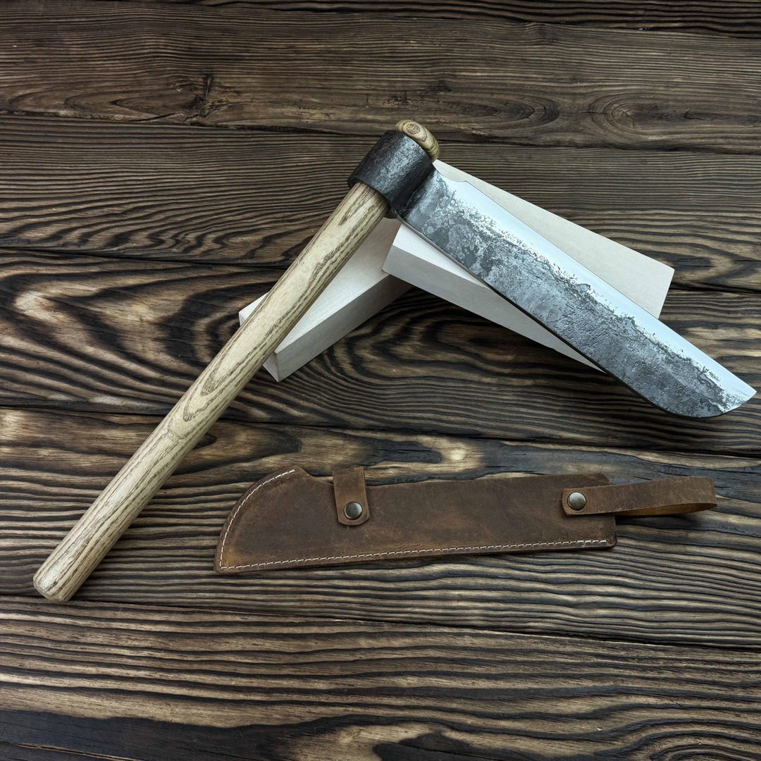 Hand-forged Splitting Froe. Woodworking Tool. 52100 Carbon Steel Blade ...