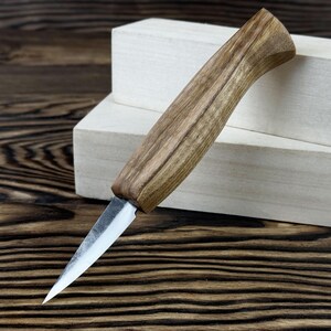 Hand Forged Sloyd Knife. Wood Carving Knife. Carbon Steel Blade ...