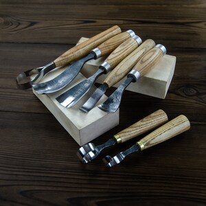 7-piece Wood Carving Tool Set. Spoons Bowls Carving Tools. Wood Carving ...