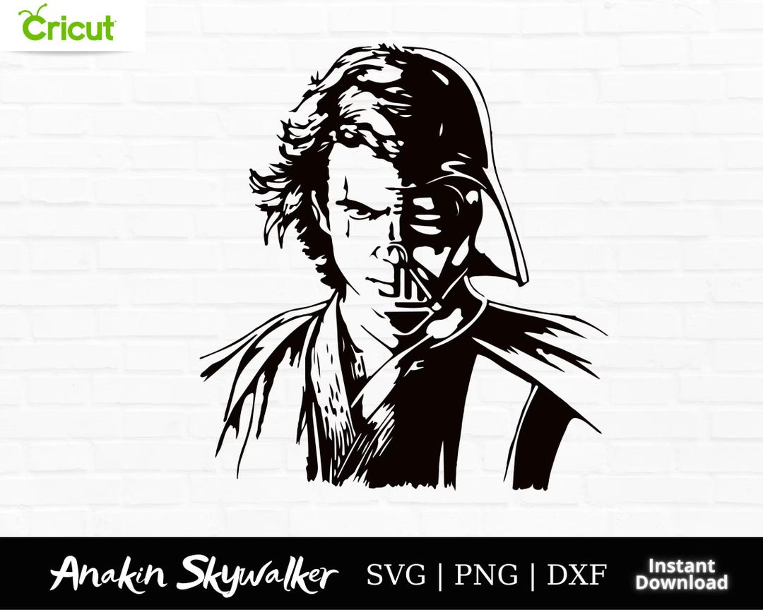 Anakin Skywalker Svg, Darth Vader Svg, Anakin Svg, Star Wars Svg Cut ...