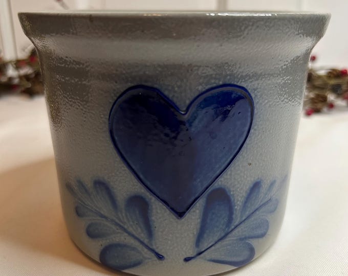 David Eldreth Pottery HEART Crock Salt Glazed Stoneware 1997 Nottingham ...