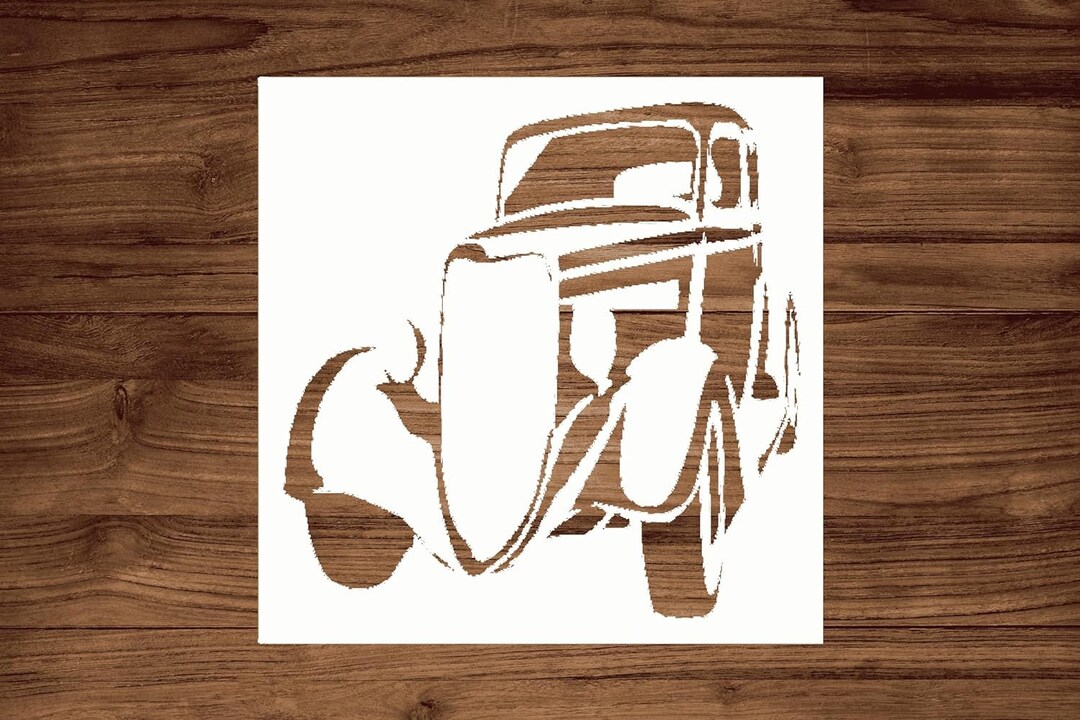 Classic Vintage Car Plastic Stencil Retro Automobile DIY Craft Template ...
