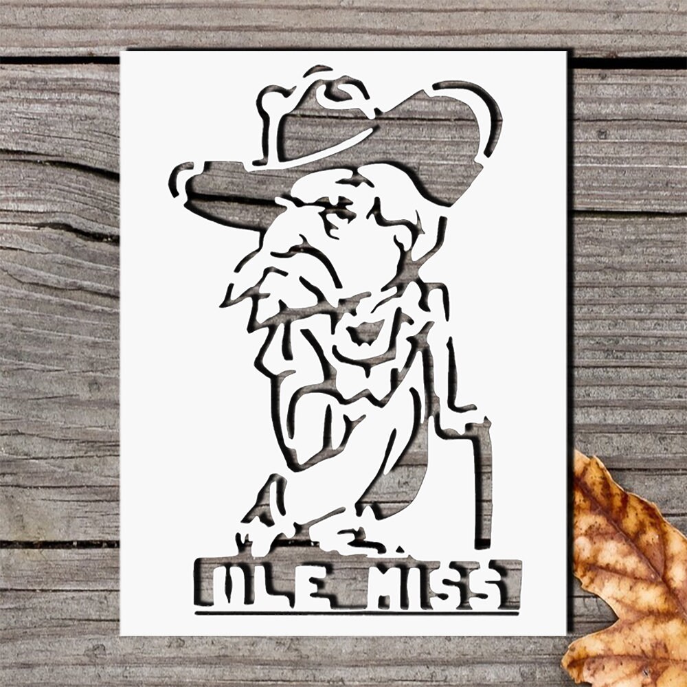 Reusable Stencil Old Colonel Stencil Logo 8.5 X 11 Arts and Crafts ...