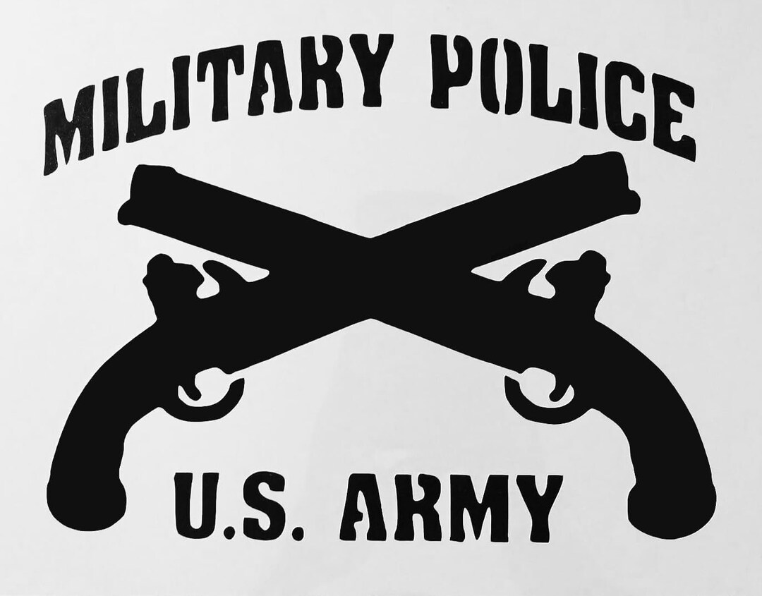 U.S. Army Military Police MP Stencil, Reusable & Sturdy, 11 X 8.5 ...