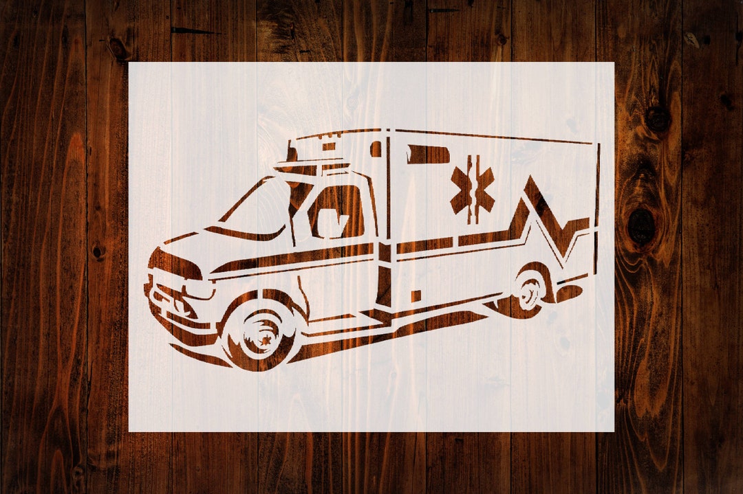 Medical Truck Stencil Reusable Template for Crafts - Etsy