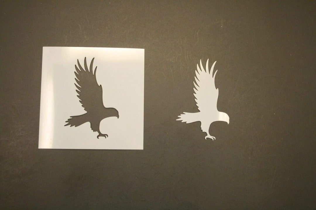 Soaring Hawk Plastic Stencil Bird Crafting Tool Reusable Stencil for ...