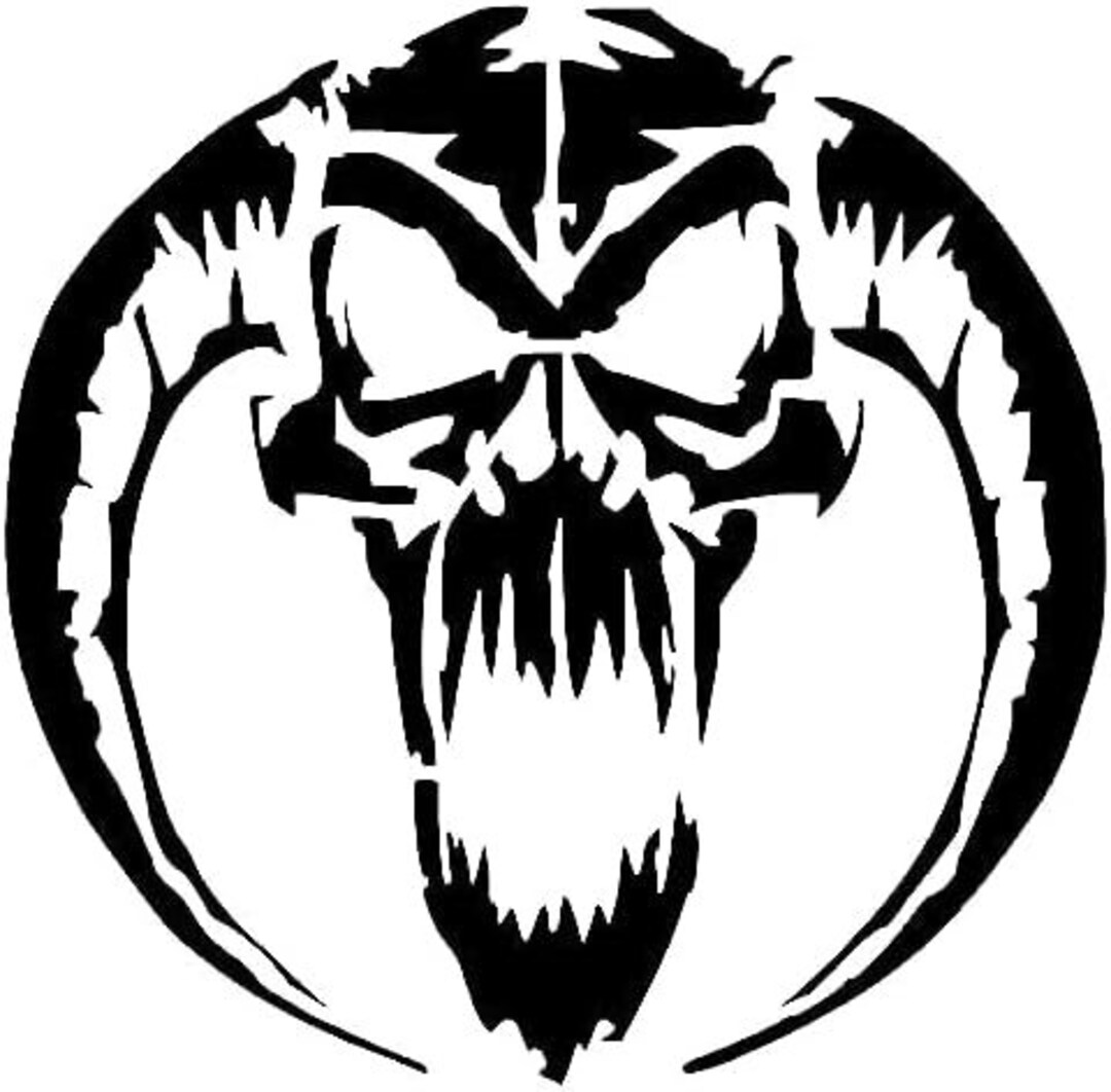 Flexible Demon Logo Stencil for Painting & Drawing Crafts Reusable 5 ...