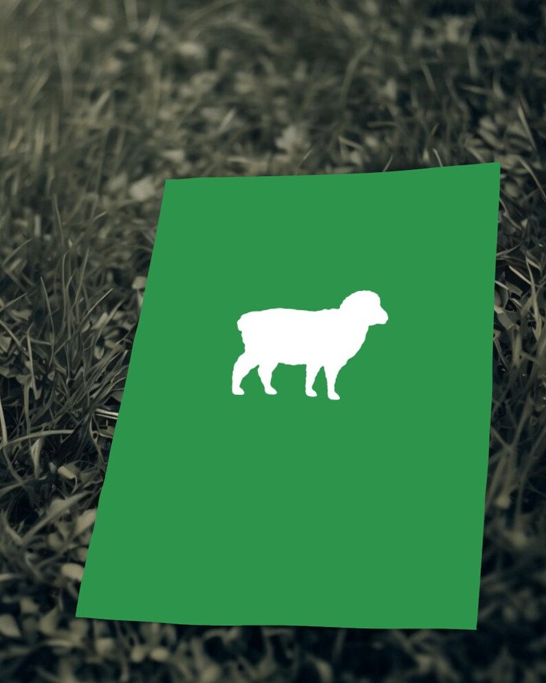 Sheep Stencil Reusable Plastic 4-inch Template for Crafts and DIY ...