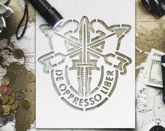 Various US Army Ranks Stencil Template Reusable Multiple Sizes for ...