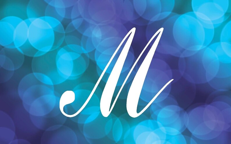 Reusable Large Script Cursive Letter M Stencil 11 X 8 5 Custom Elegant Design For Personalized