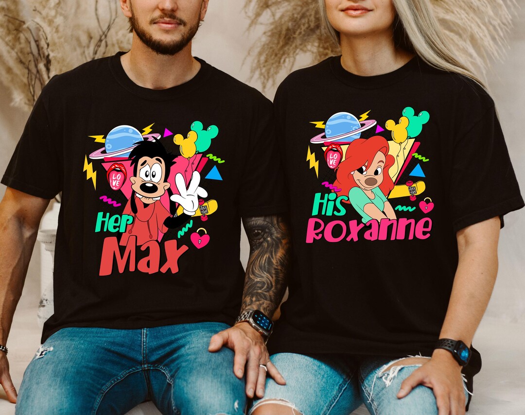 Her Max and His Roxanne Couple Shirt, Disney Family Trip Shirt, WDW ...