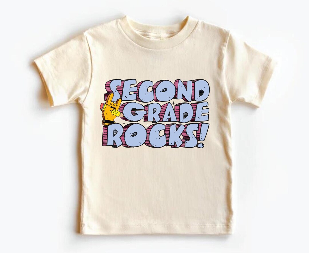 Second Grade Rocks Shirt, Music School Shirt, First Day of School Shirt ...
