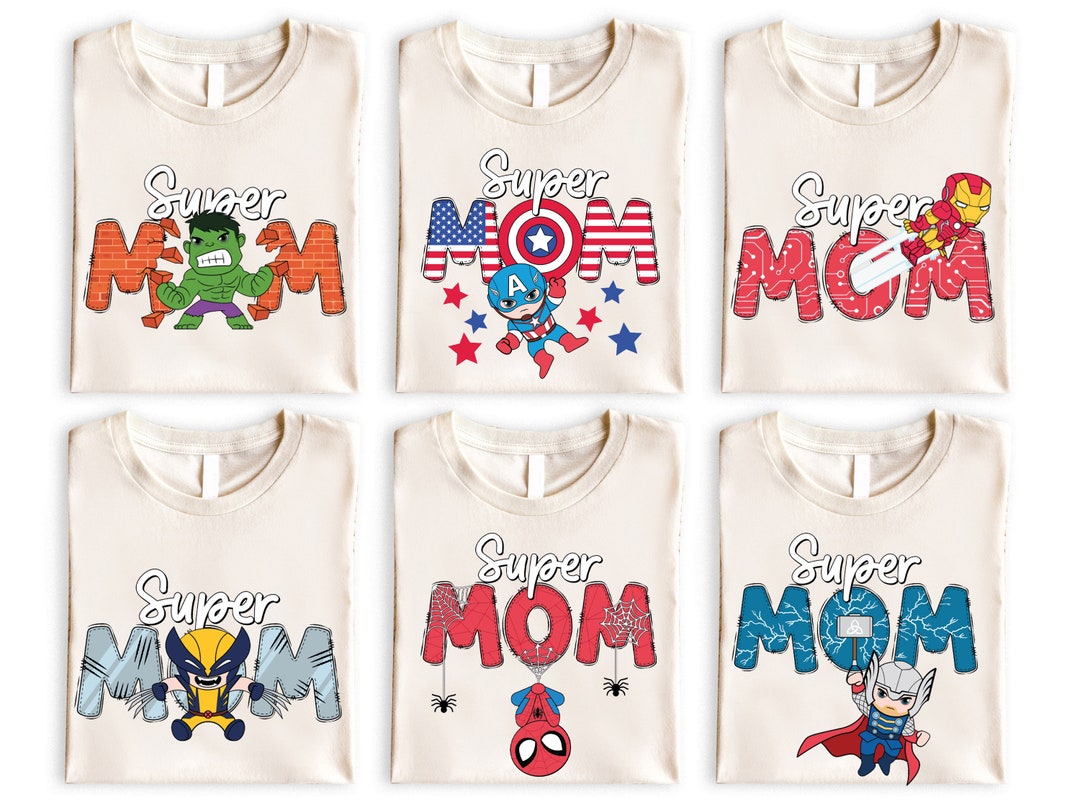 Super Mom Shirt, Mama Shirt, Superhero Matching Mommy Shirt, Momma ...