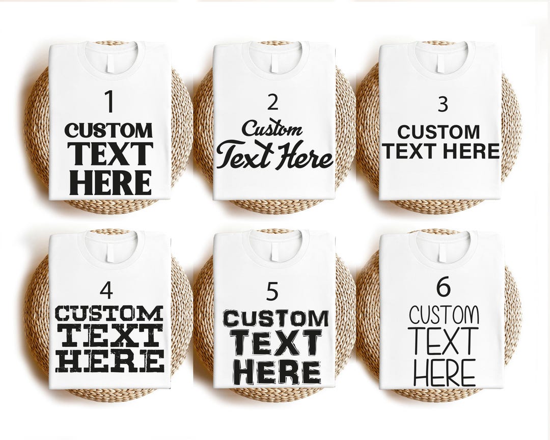 Custom Text Shirt, Personalized T-shirt, Custom Birthday Tee, Custom ...