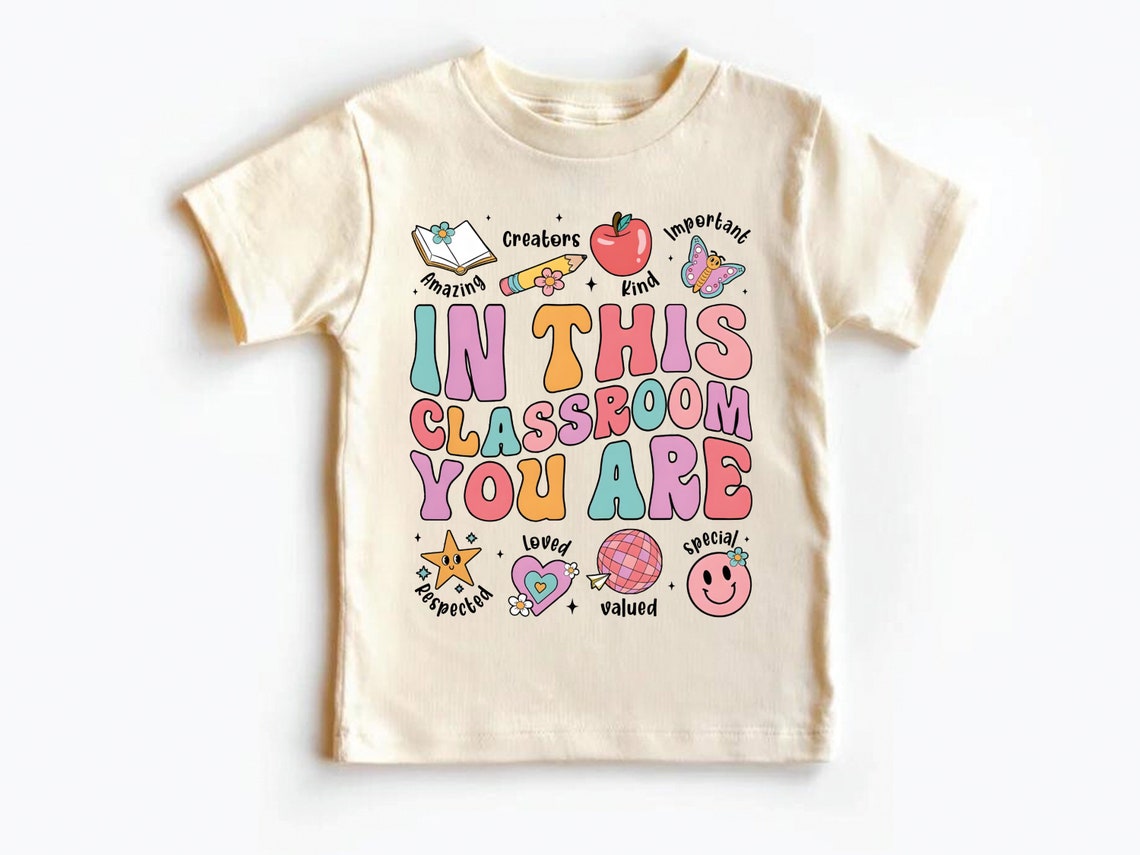 Groovy Teacher Shirt, in This Classroom You Are, First Day of School ...