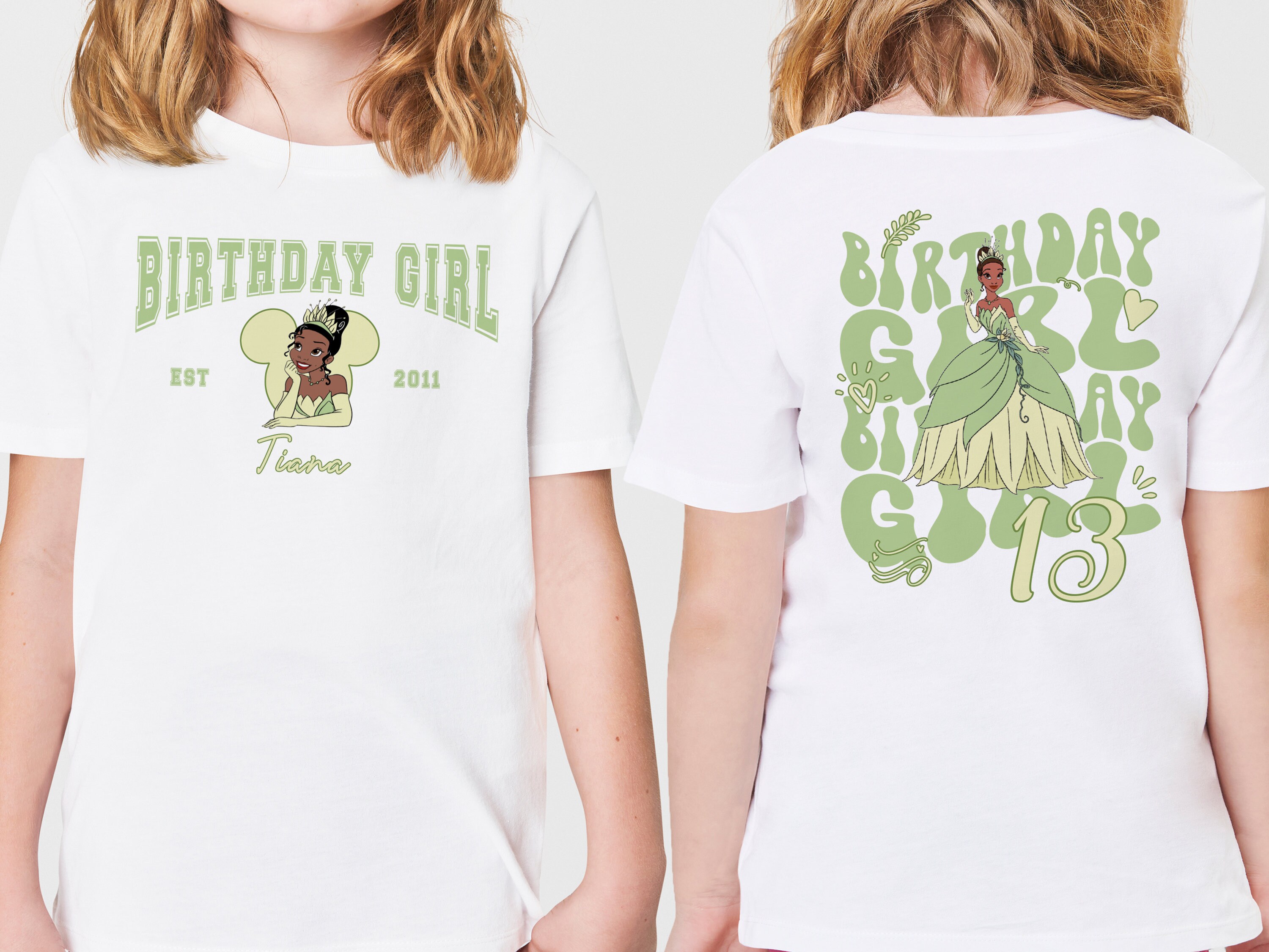 Custom Princess Birthday Girl Shirt, Disney Tiana Toddler Shirt, Disneyland the Princess and the ...