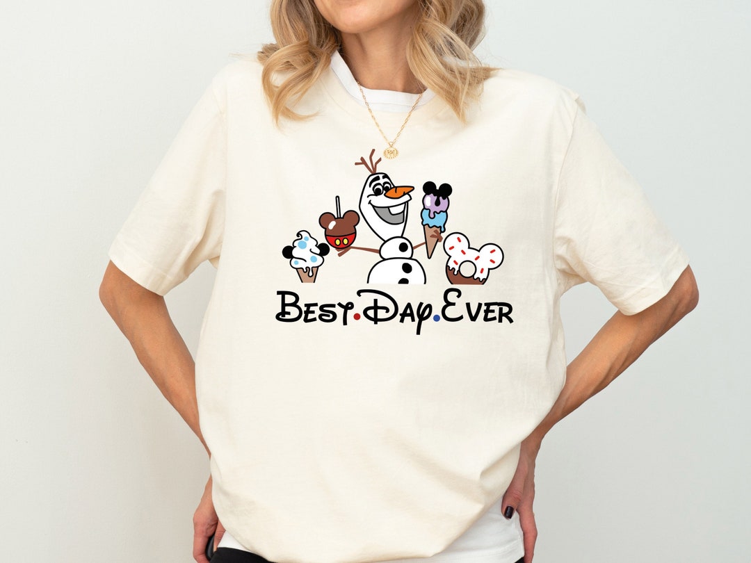 Olaf Snacks Shirt, Frozen Best Day Ever Shirt, Land Snowman Tee, World ...