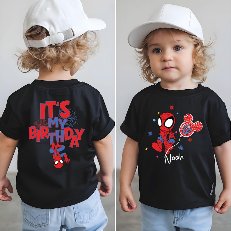 Spidey Birthday Shirt, Ghost Spider T-shirt, Spin Birthday Shirt ...