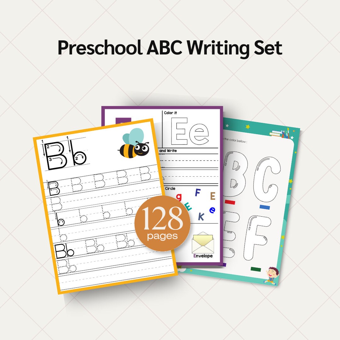 Alphabet ABC Writing Set Includes Tracing, Matching, Circling, Finding ...