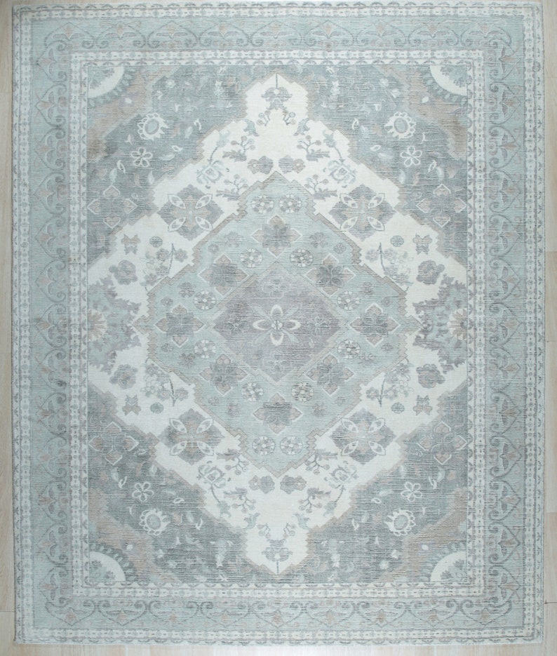 Buy Light Green Classic Traditional Design Area Rug Online - Etsy Buy Light Green Classic Traditional Design Area Rug Online - Etsy