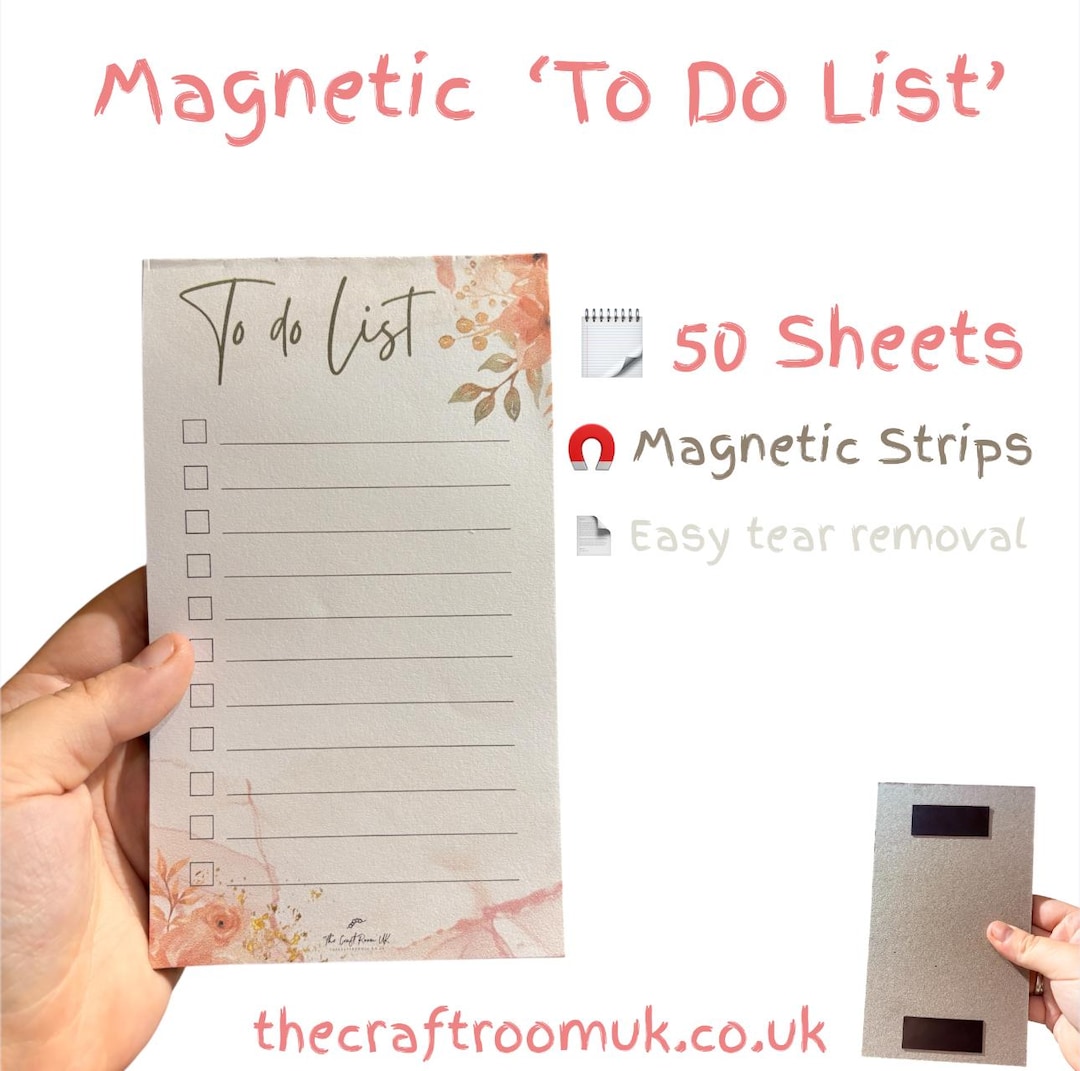 Magnetic ‘to Do List’ | Fridge Magnet | Daily Reminders - Etsy