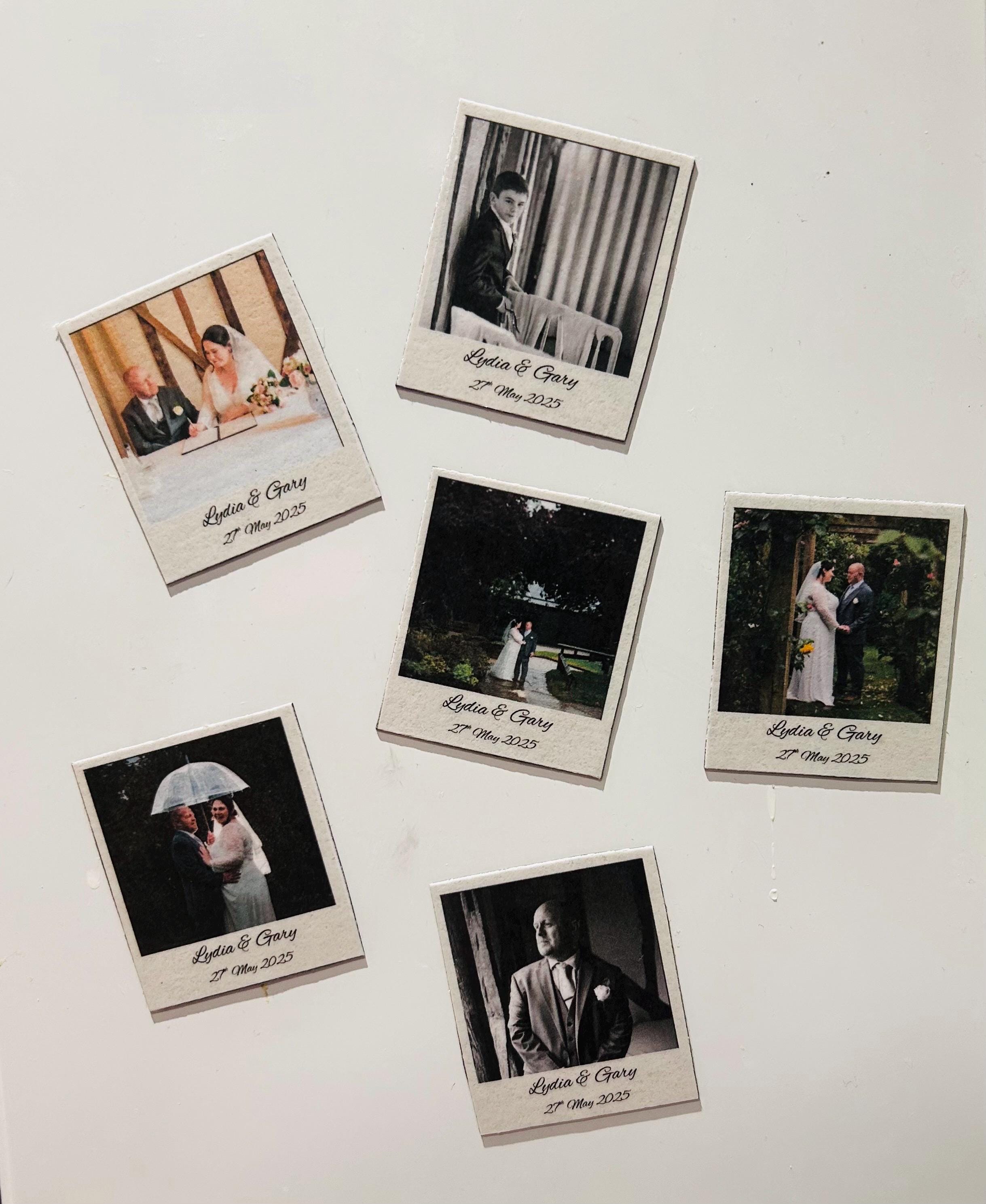 Photo Fridge Magnets, Flexible Photo Magnet, Save the Date, Polaroid ...