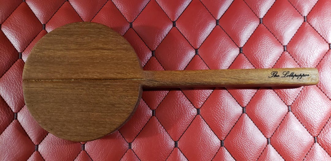 The Lolli Popper Heavy Teak Bdsm Paddle Implement With For Heavy