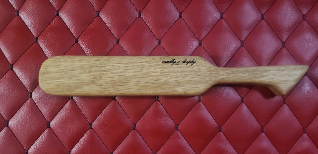 Thick and Thuddy White Oak BDSM Paddle for Spanking Implement and ...